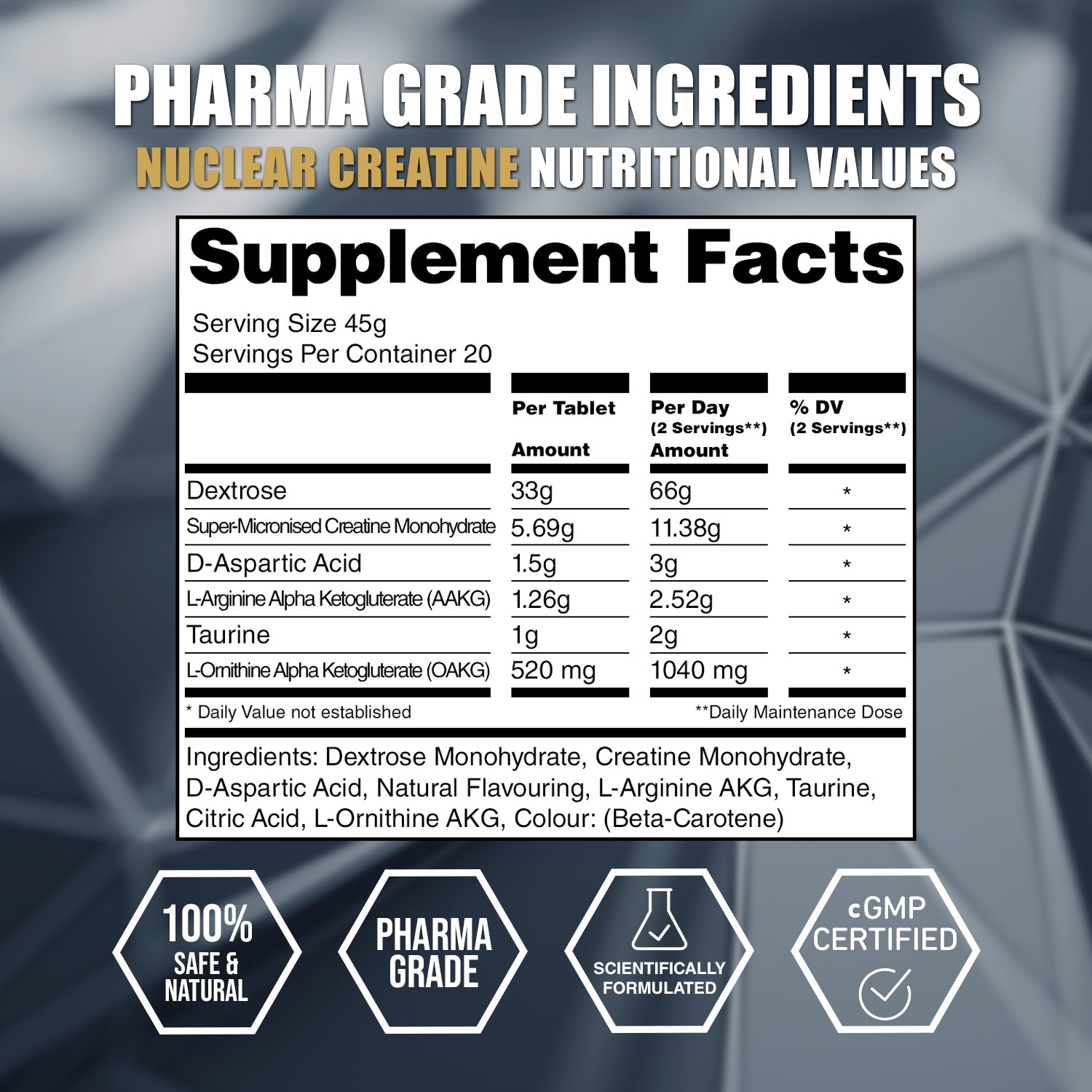 Nuclear Creatine – LA Muscle - USA